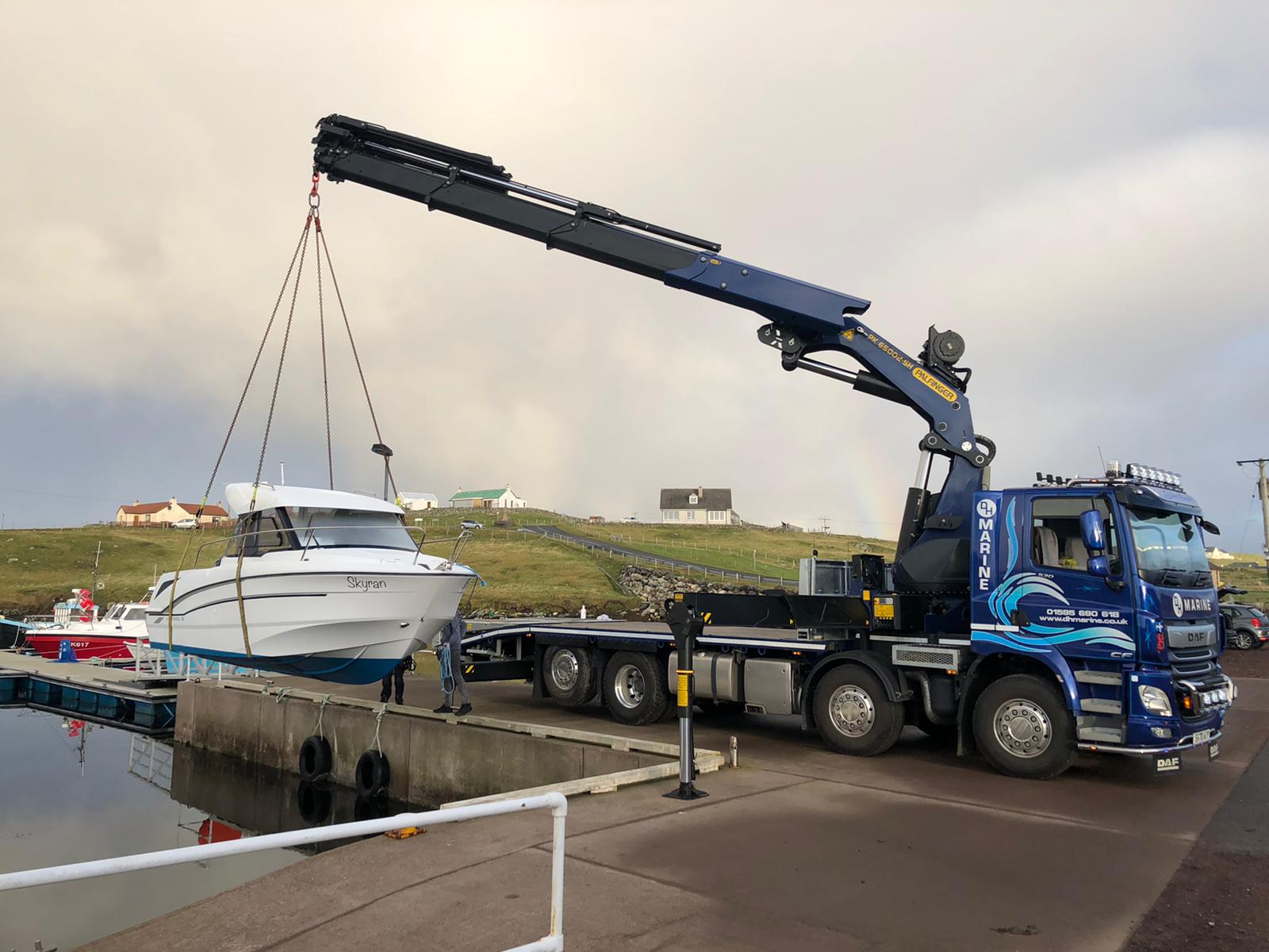 New Heavy Lift 32T Truck Joins the Team | D H Marine (Shetland) Ltd
