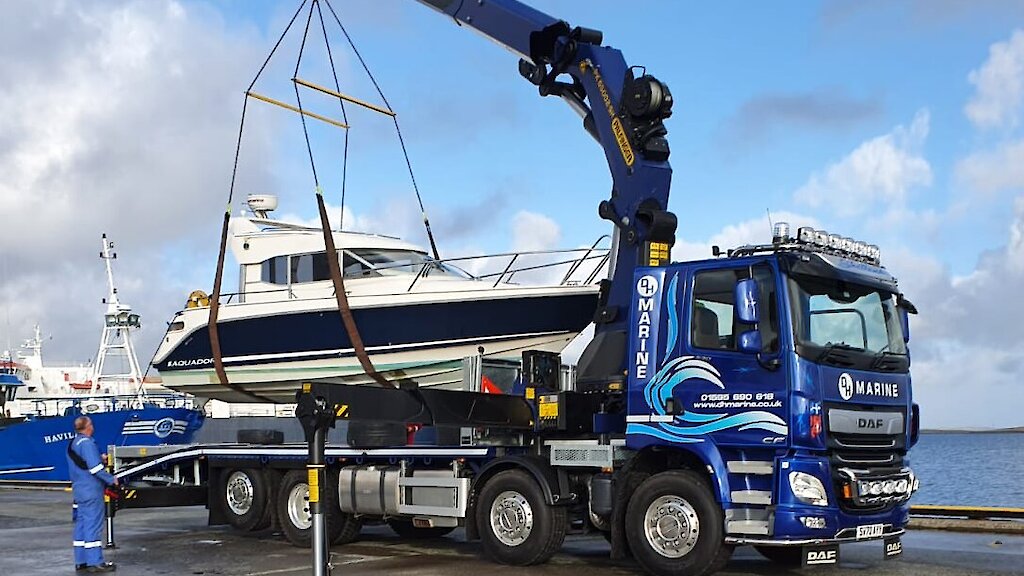 New Heavy Lift 32T Truck Joins the Team | D H Marine (Shetland) Ltd